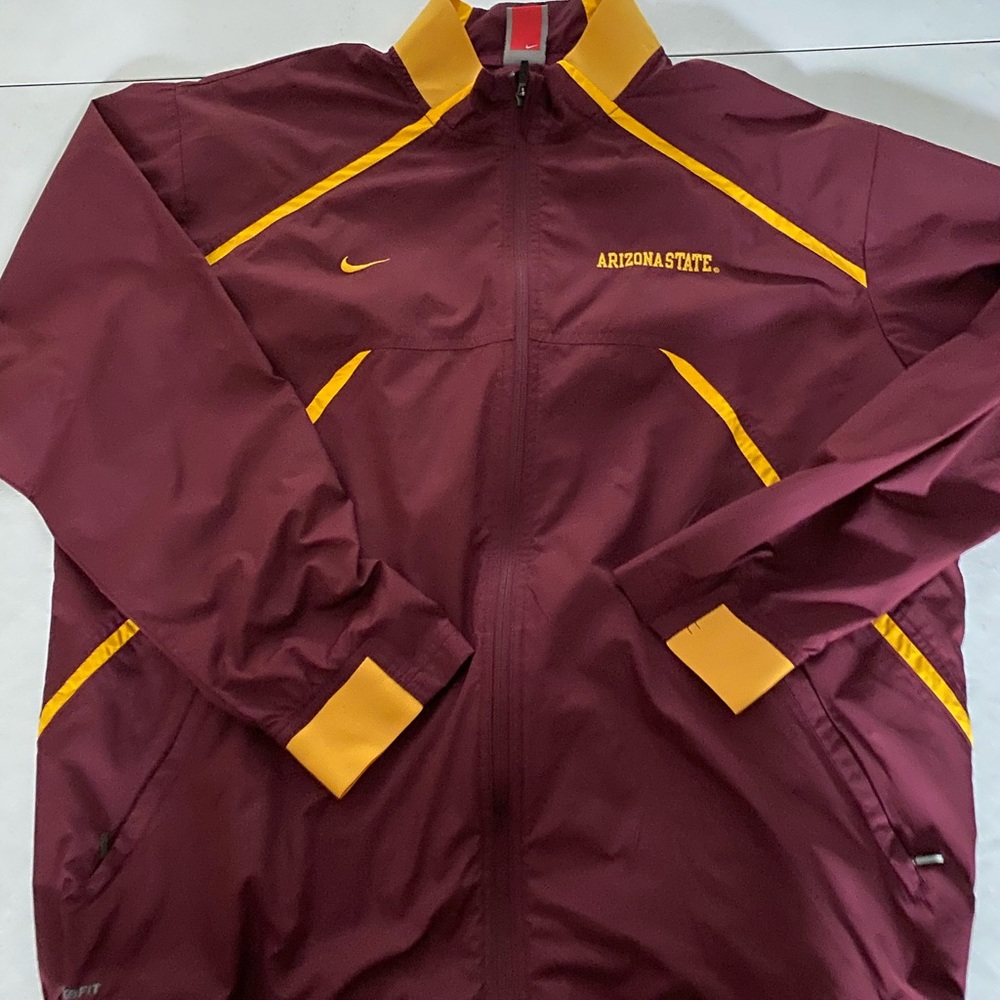 Nike Arizona State Asu Team Issue Track Jacket L - Gem